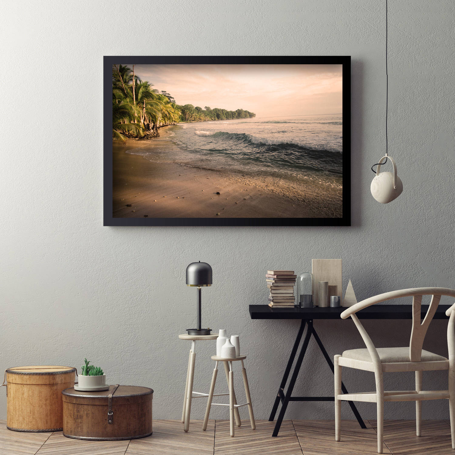 Tropical Ocean Beach Print Coastal Poster Wall Decor Tropical - Etsy