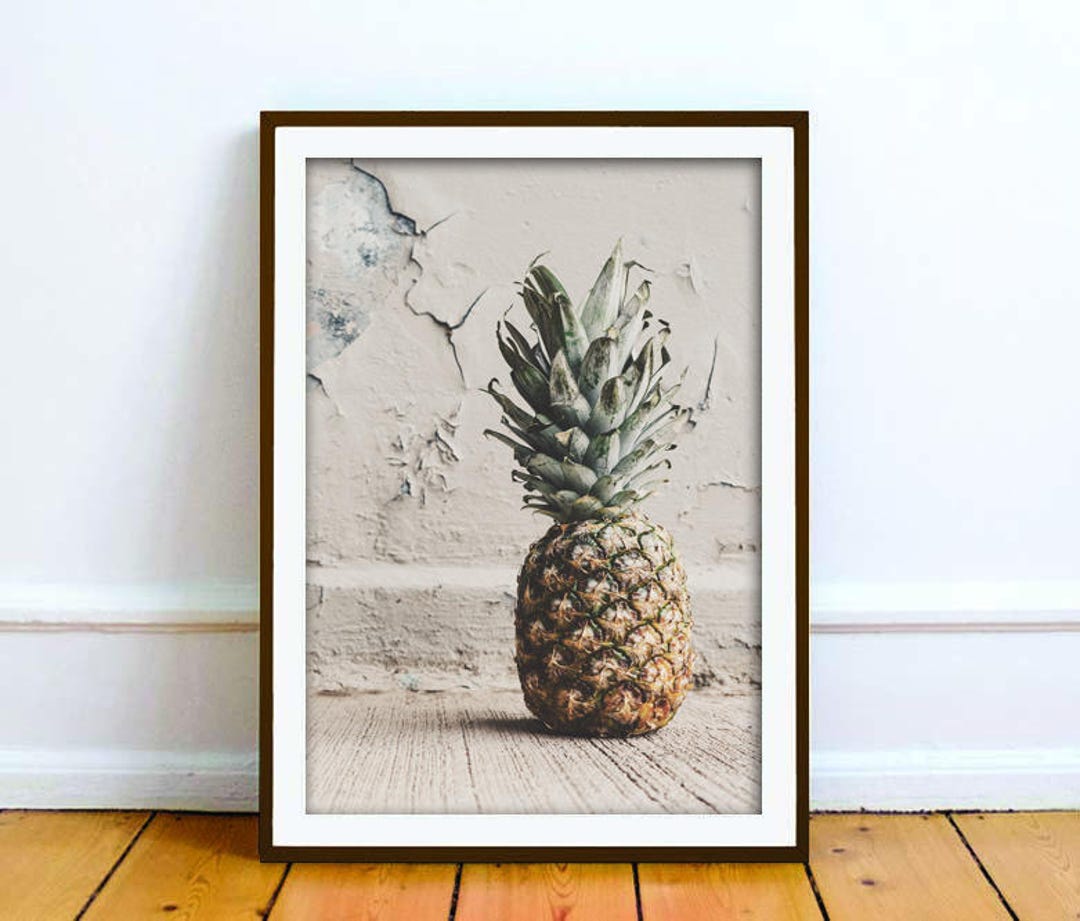 Pineapple Wallpaper, Pineapple Wall Art, Pineapple Decor, Pineapple ...