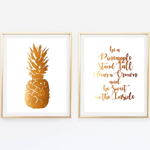 Pineapple Poster - Etsy