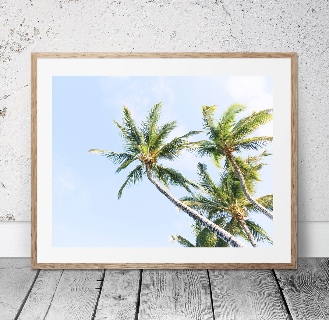 Palms Poster Tropical Art Print Palm Wallart Decor Palm Trees ...
