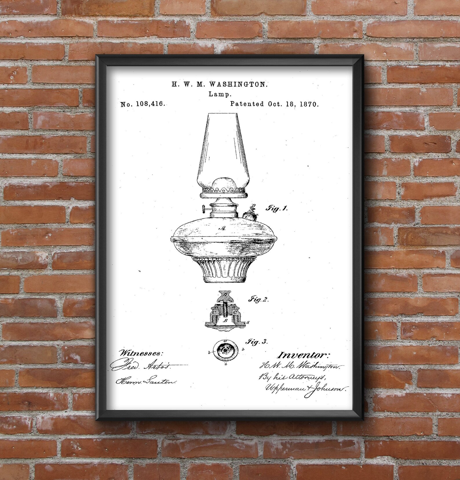 Lamp Patent Patent Prints Lamp Poster Vintage Lamp - Etsy