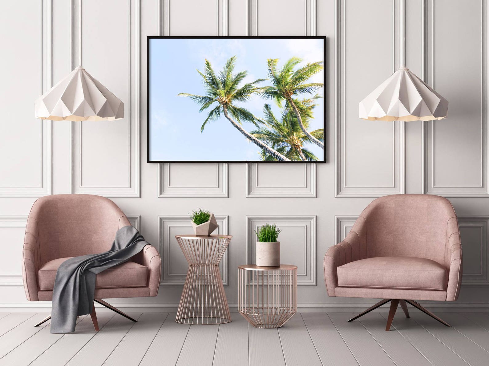 Palms Poster Tropical Art Print Palm Wallart Decor Palm Trees - Etsy