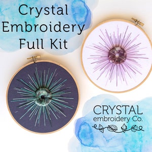 DIY Embroidery Kit Crystal Embroidery Co Burst Design. Modern Hand ...