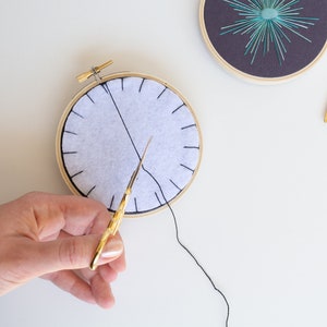 DIY Embroidery Kit Crystal Embroidery Co Mini Burst Design. Modern Hand ...