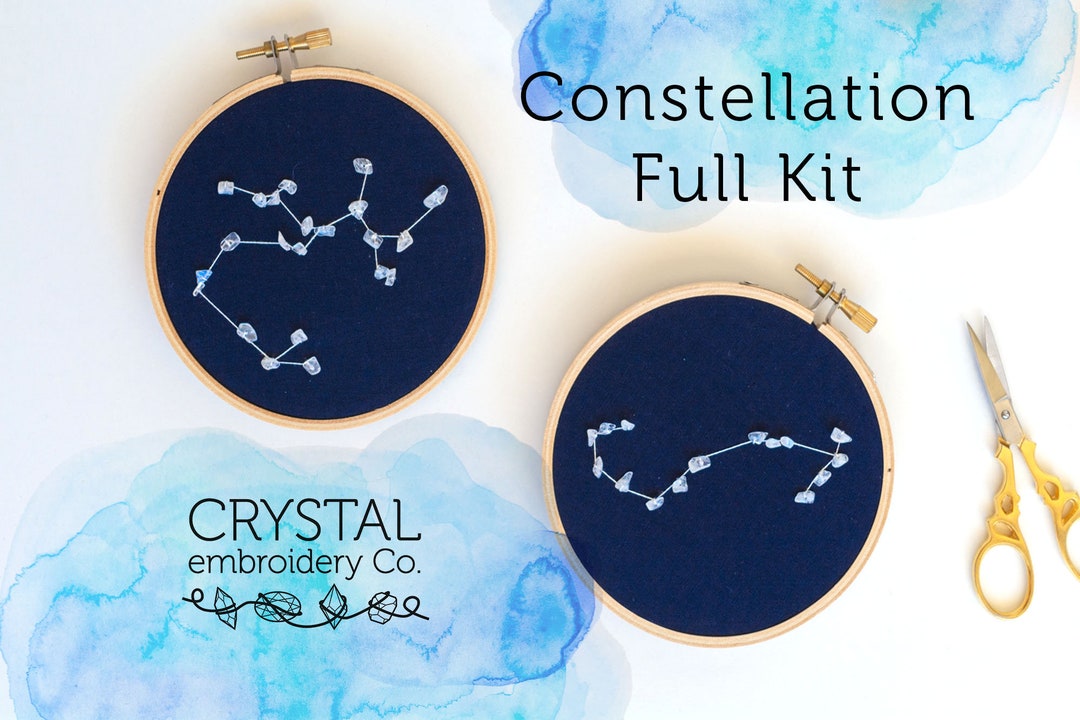 DIY Embroidery Kit Constellation Zodiac Designs Crystal Embroidery Co ...