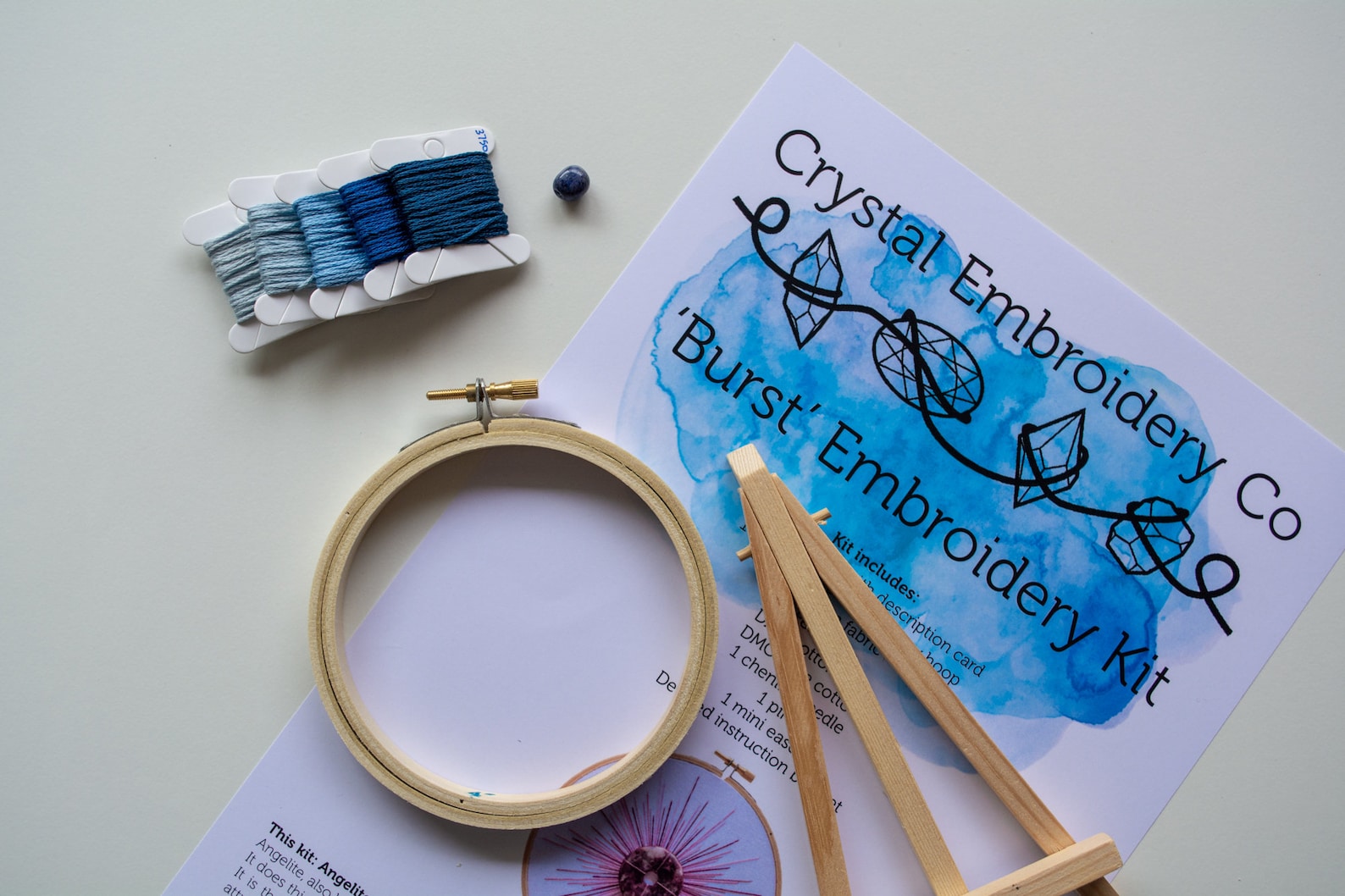 DIY Embroidery Kit Crystal Embroidery Co Mini Burst Design. - Etsy