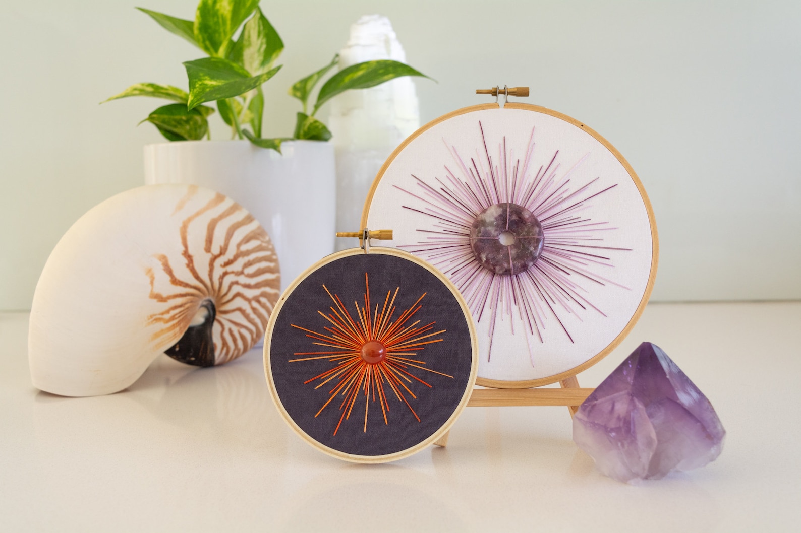 DIY Embroidery Pattern Crystal Embroidery Co Burst Design. | Etsy