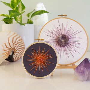 DIY Embroidery Pattern Crystal Embroidery Co Burst Design. Modern ...