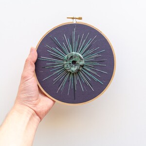 DIY Embroidery Kit Crystal Embroidery Co Burst Design. Modern Hand ...