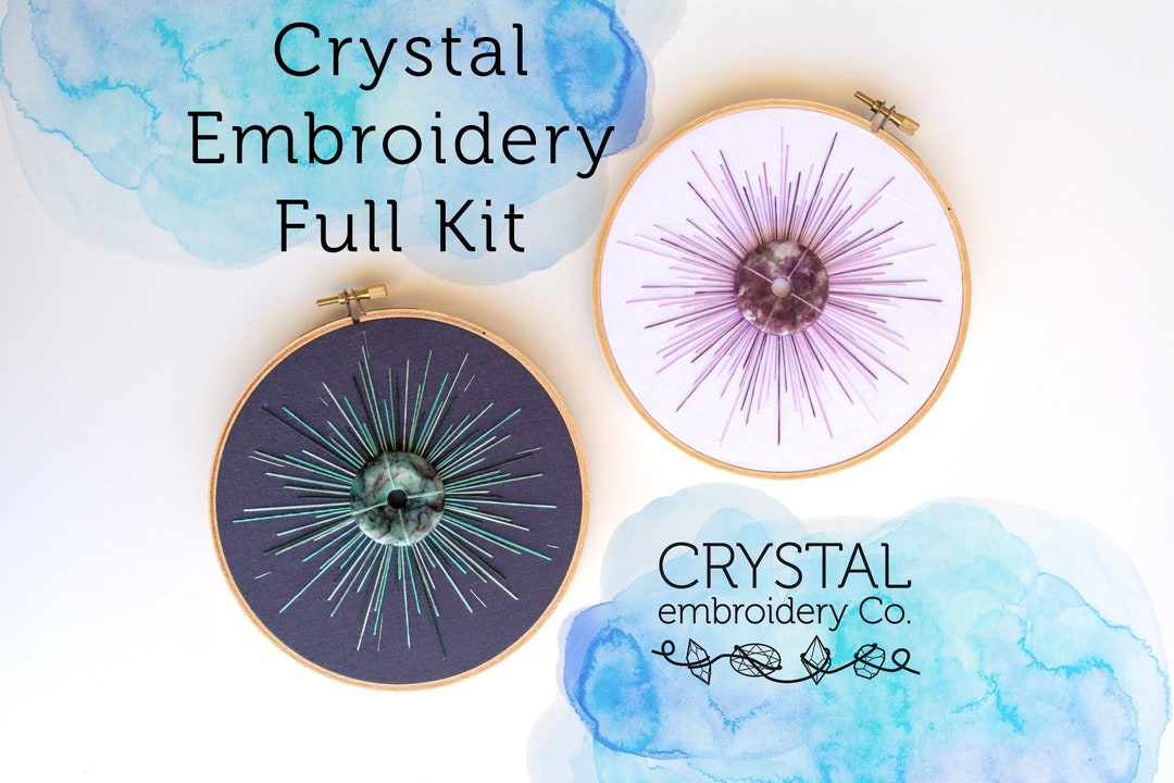DIY Embroidery Kit Crystal Embroidery Co Burst Design. Modern Hand ...