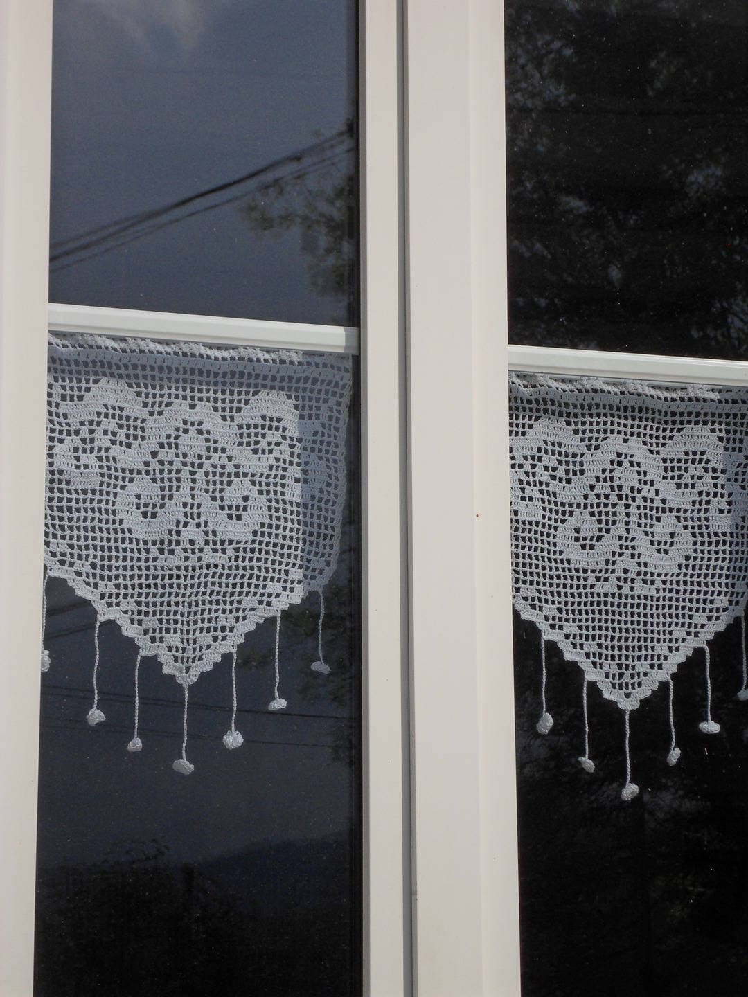 Rideau crochet fait main dentelle elisabeth's arabesques - Etsy France