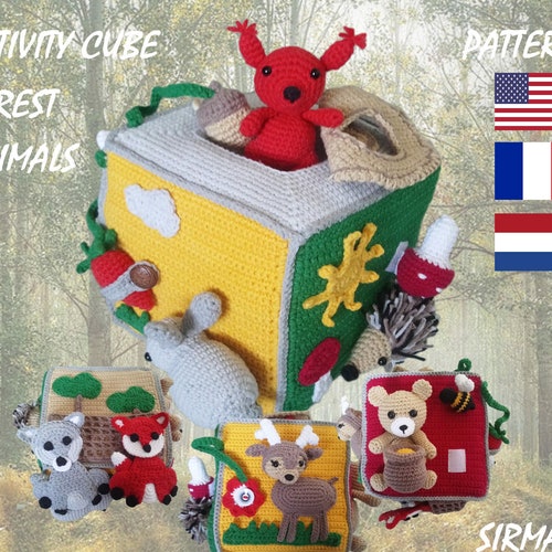 Activity Cube Animals Crochet Pattern Amigurumi Toy | Etsy