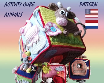 Activity Cube Forest Animals Crochet Pattern Amigurumi Toy | Etsy