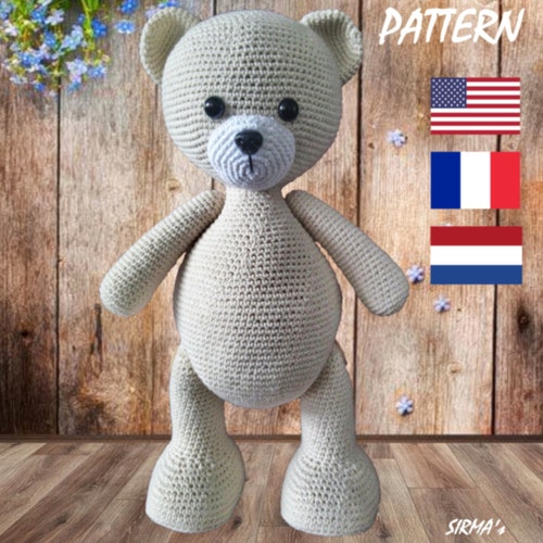 Small Amigurumi Toys Patterns Kuala Teddy Bear Little Bunny | Etsy