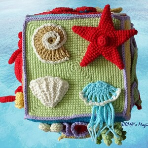 Activity Cube - Under the Sea Crochet Pattern - Amigurumi Educational ...
