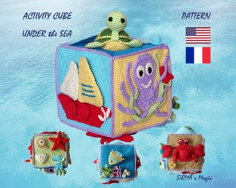 Activity Cube Animals Crochet Pattern Amigurumi Toy | Etsy