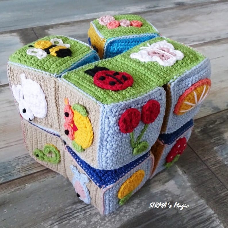 Cube Transformer Crochet Pattern Activity Cube Toy Amigurumi | Etsy