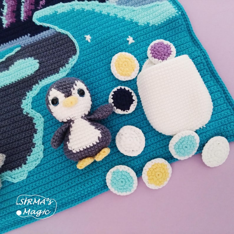 Polar Playmat Crochet Pattern: Arctic Amigurumi Play Set and Activity ...