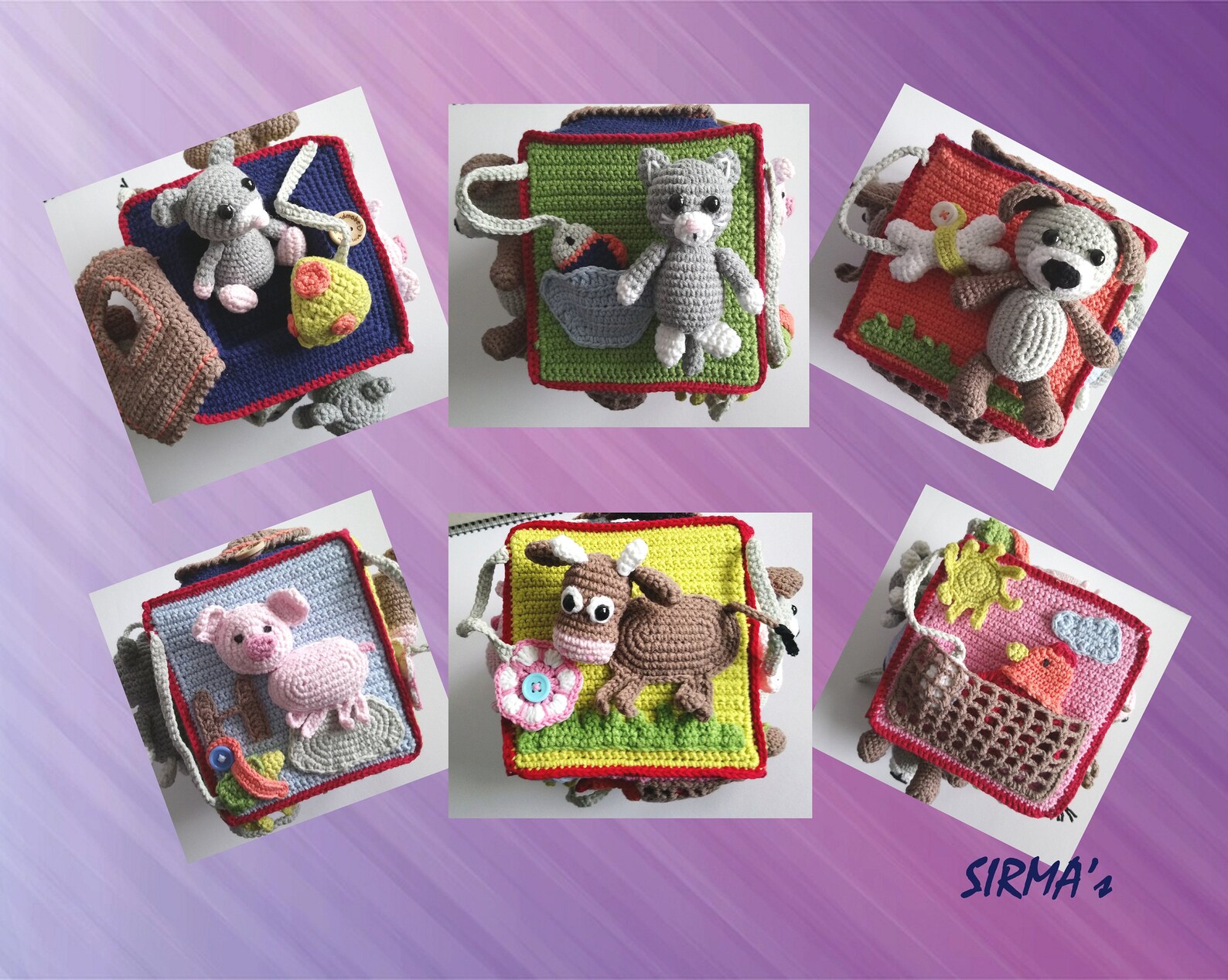 Activity Cube Animals Crochet Pattern Amigurumi Toy - Etsy