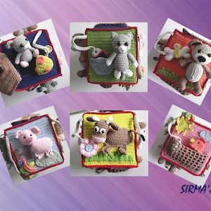 Activity Cube – Animals Crochet Pattern - Amigurumi Toy Tutorial ...