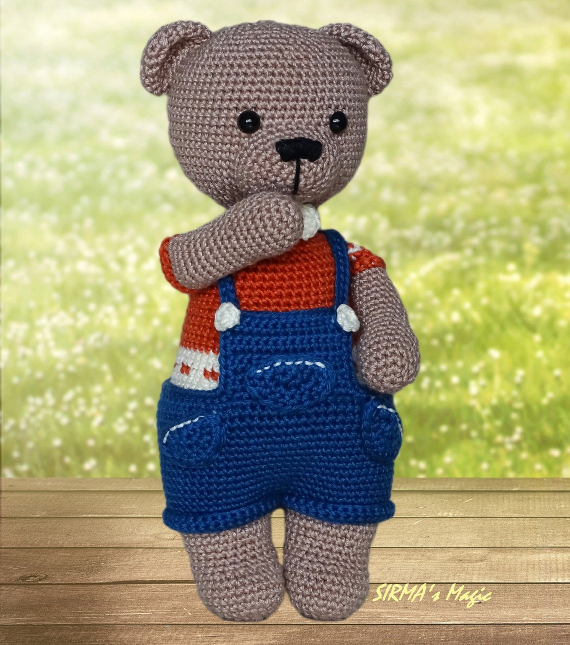 Theo The Teddy Bear Crochet Pattern Amigurumi Toy Teddy Bear Etsy