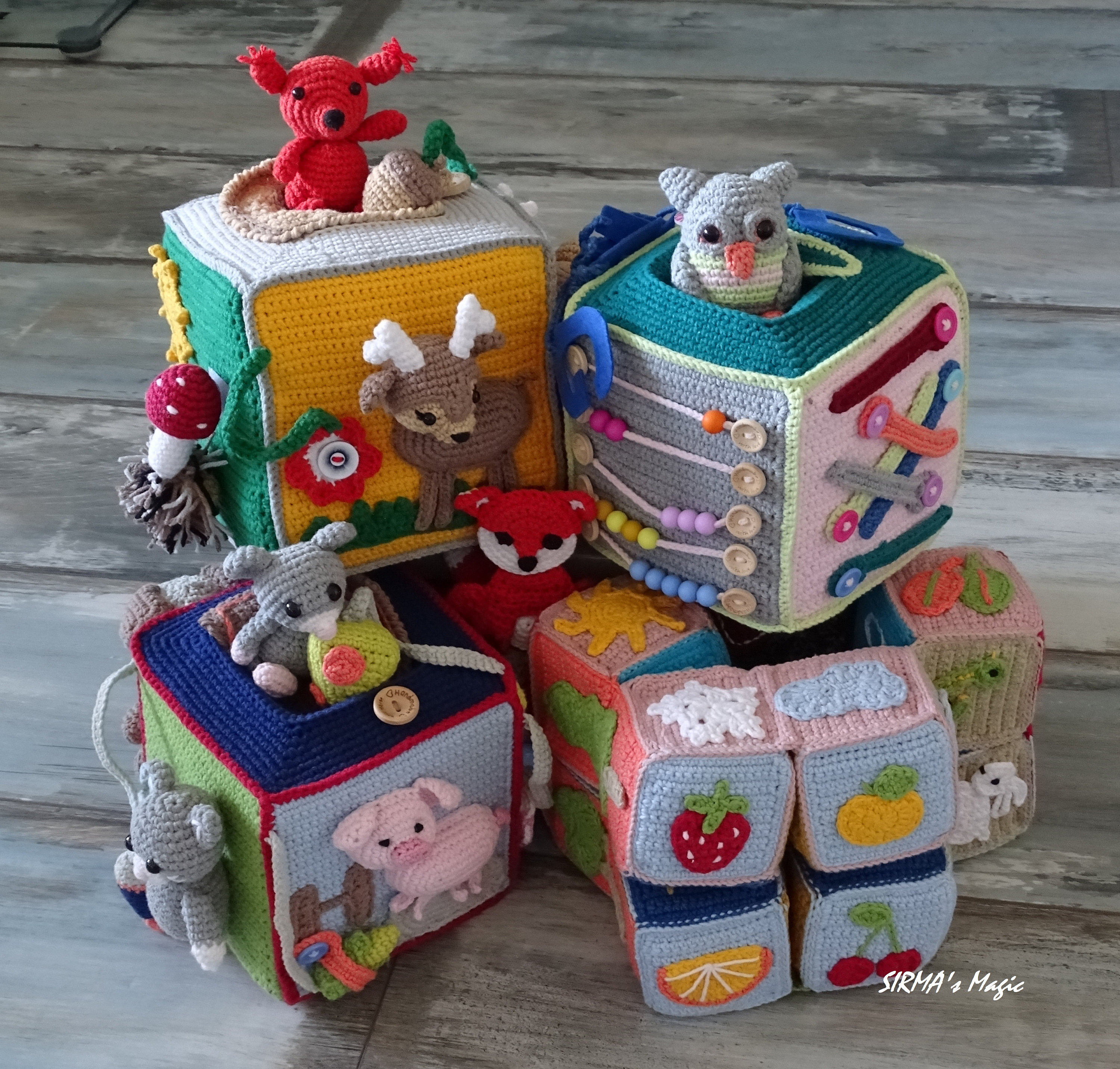 Cube Transformer Crochet Pattern Activity Cube Toy Amigurumi | Etsy