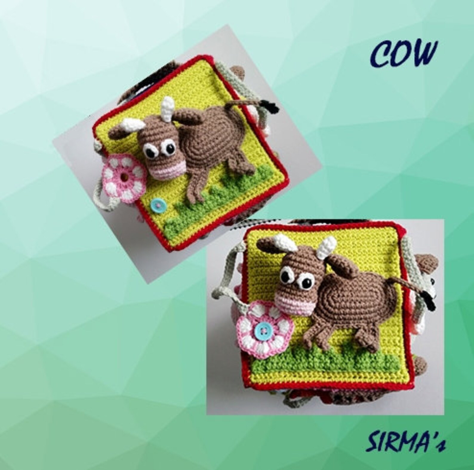 Activity Cube Animals Crochet Pattern Amigurumi Toy | Etsy UK