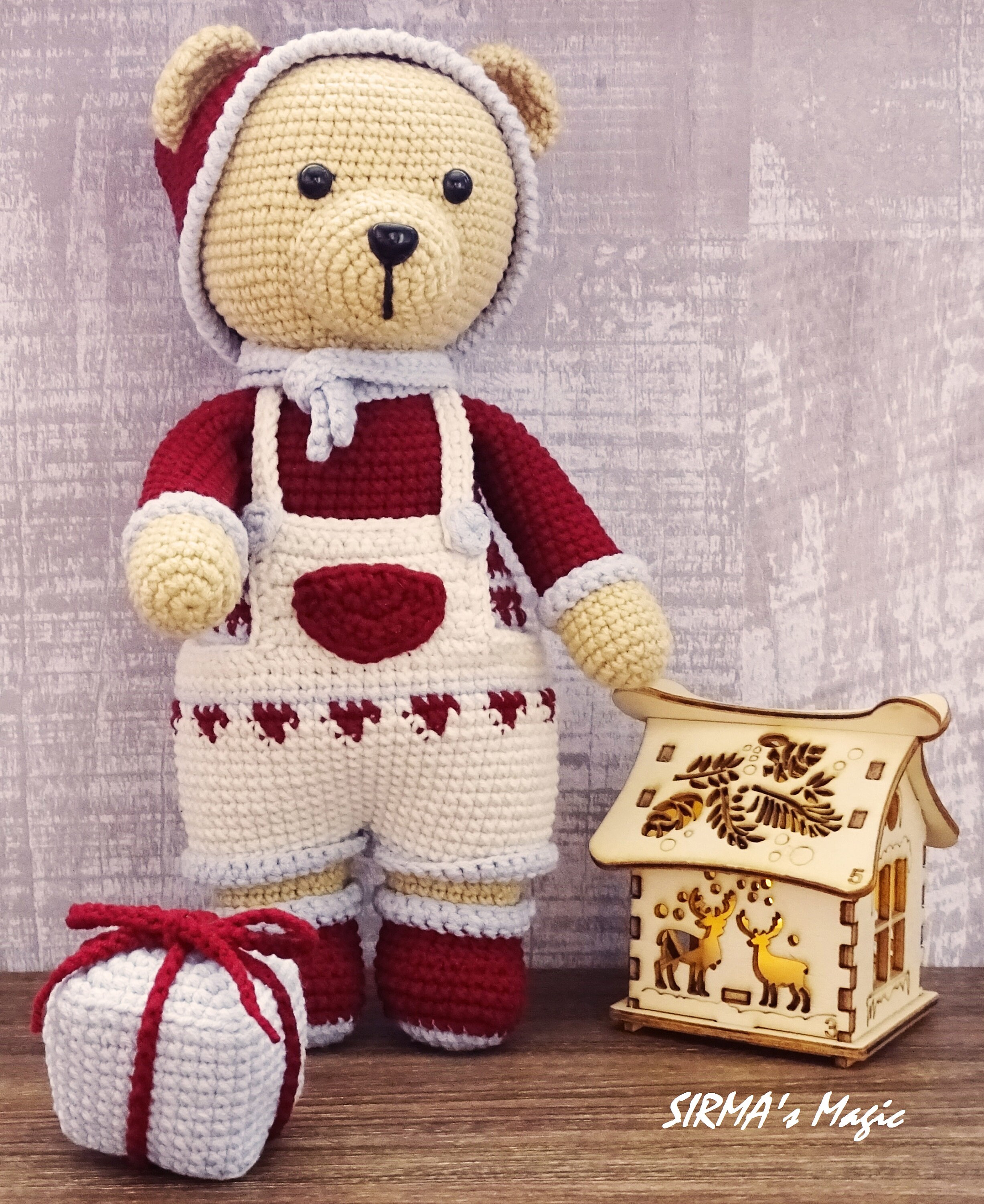 Christmas Teddy Bears Crochet Pattern Amigurumi Toy Teddy - Etsy Canada