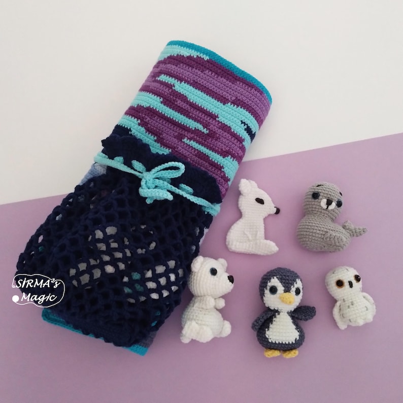 Polar Playmat Crochet Pattern: Arctic Amigurumi Play Set and Activity ...