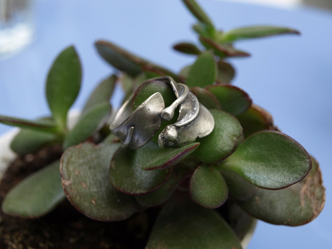 Leaf Ring, Nature Inspired Ring, Botanical Ring, Nature Lover Ring ...