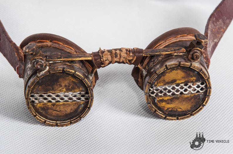 Cyberpunk Brass Goggles Snow Goggles Steampunk Eyewear | Etsy