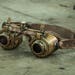 Brass Post Apocalyptic Goggles Steampunk Goggles Vintage Fallout ...