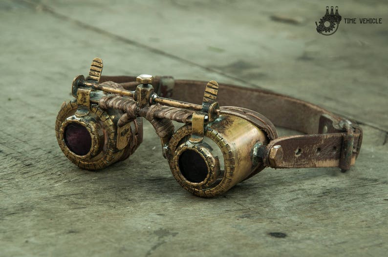 Brass Post Apocalyptic Goggles Steampunk Goggles Vintage - Etsy
