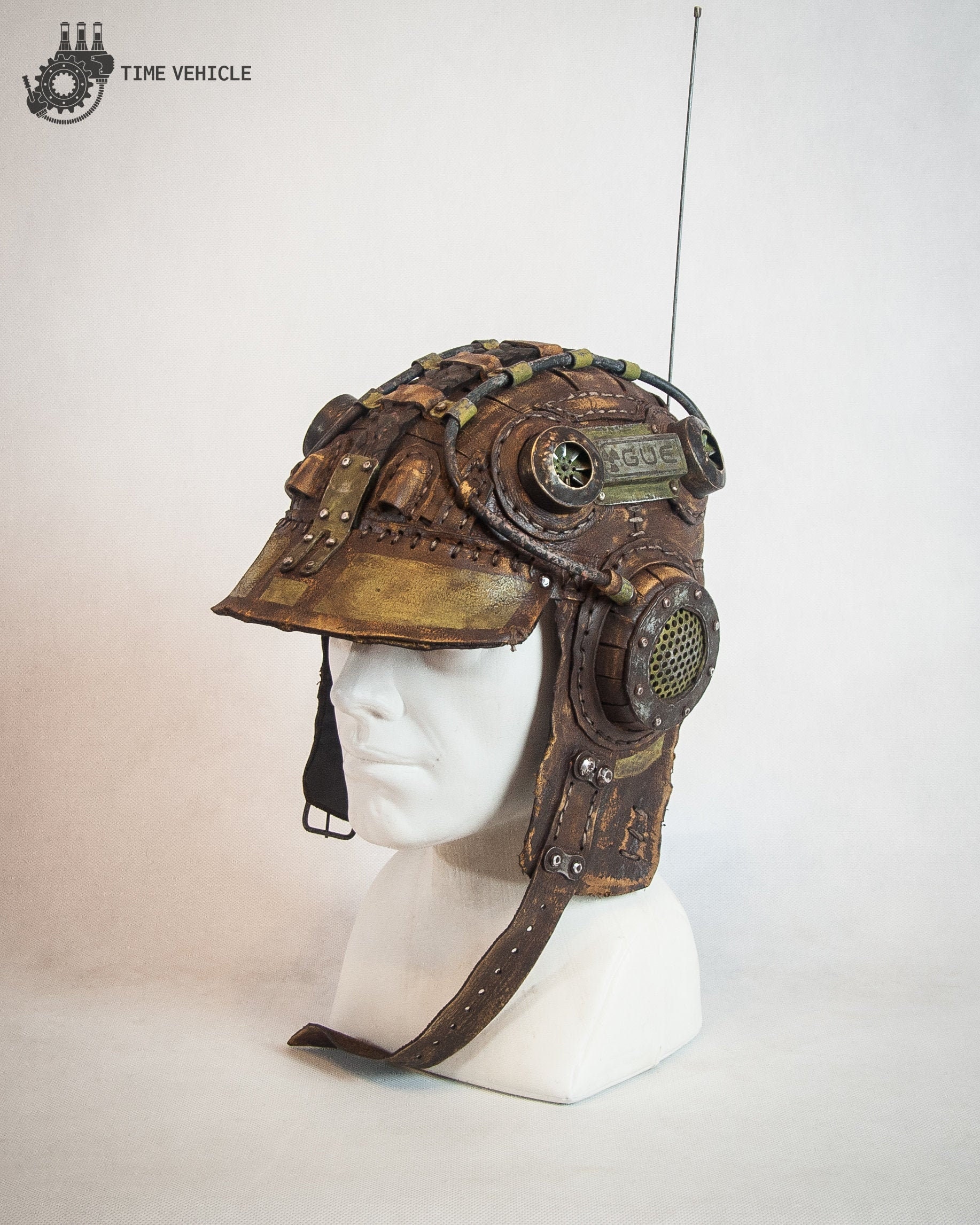 Leather Headphone Helmet Post Apocalyptic Cap Aviator Cap - Etsy