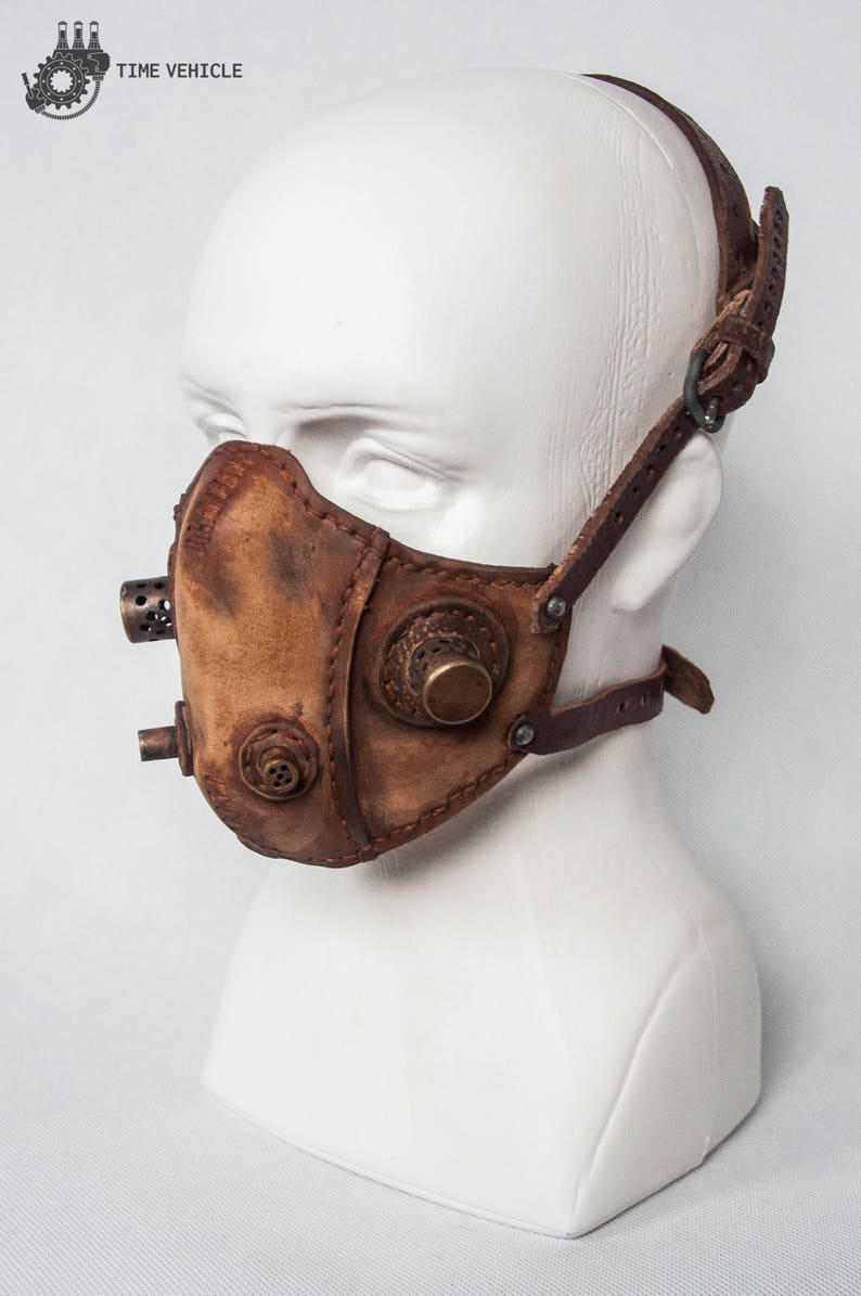 Leather Steampunk Mask Post Apocalyptic Mask Fallout Mask - Etsy