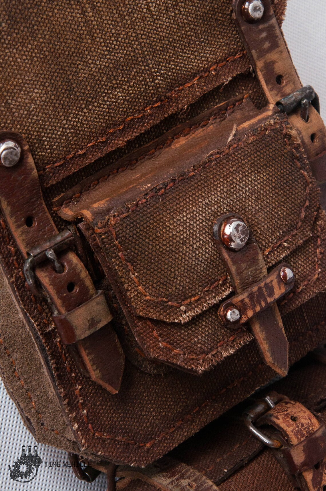 Leather Bag With Tool Roll Mad Max Bag Post Apocalyptic | Etsy