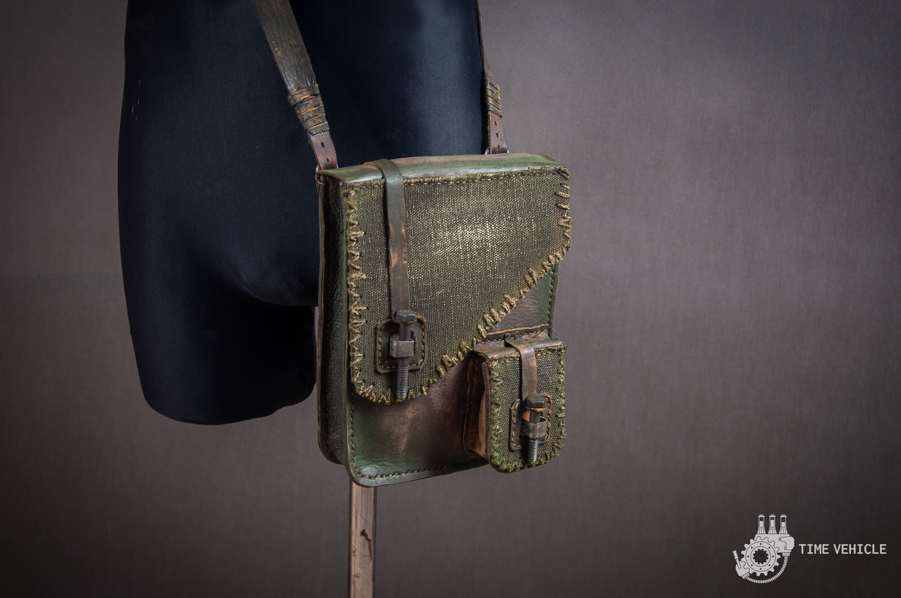 Leather Messenger Bag Dystopian Bag Post apocalytpic Bag | Etsy