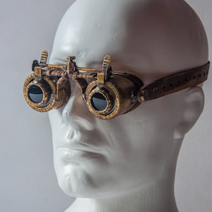 Brass Post Apocalyptic Goggles Steampunk Goggles Vintage Fallout ...