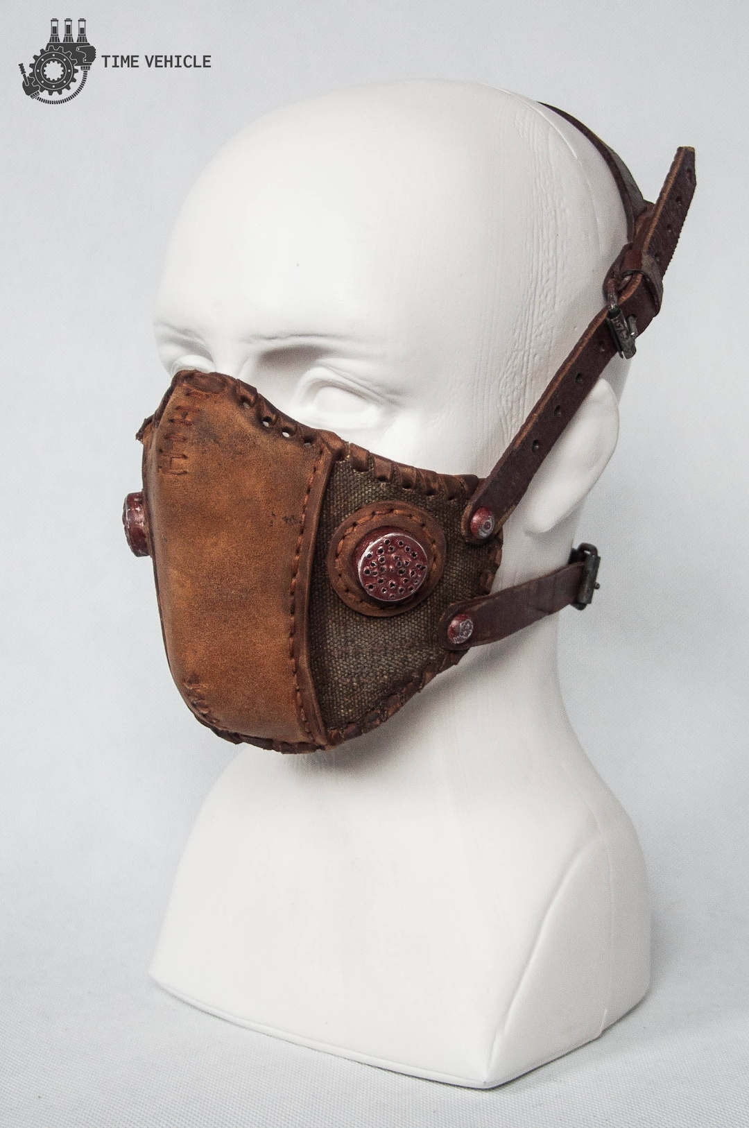 Leather Biker Mask - Post Apocalyptic Mask - Fallout Mask - Steampunk ...
