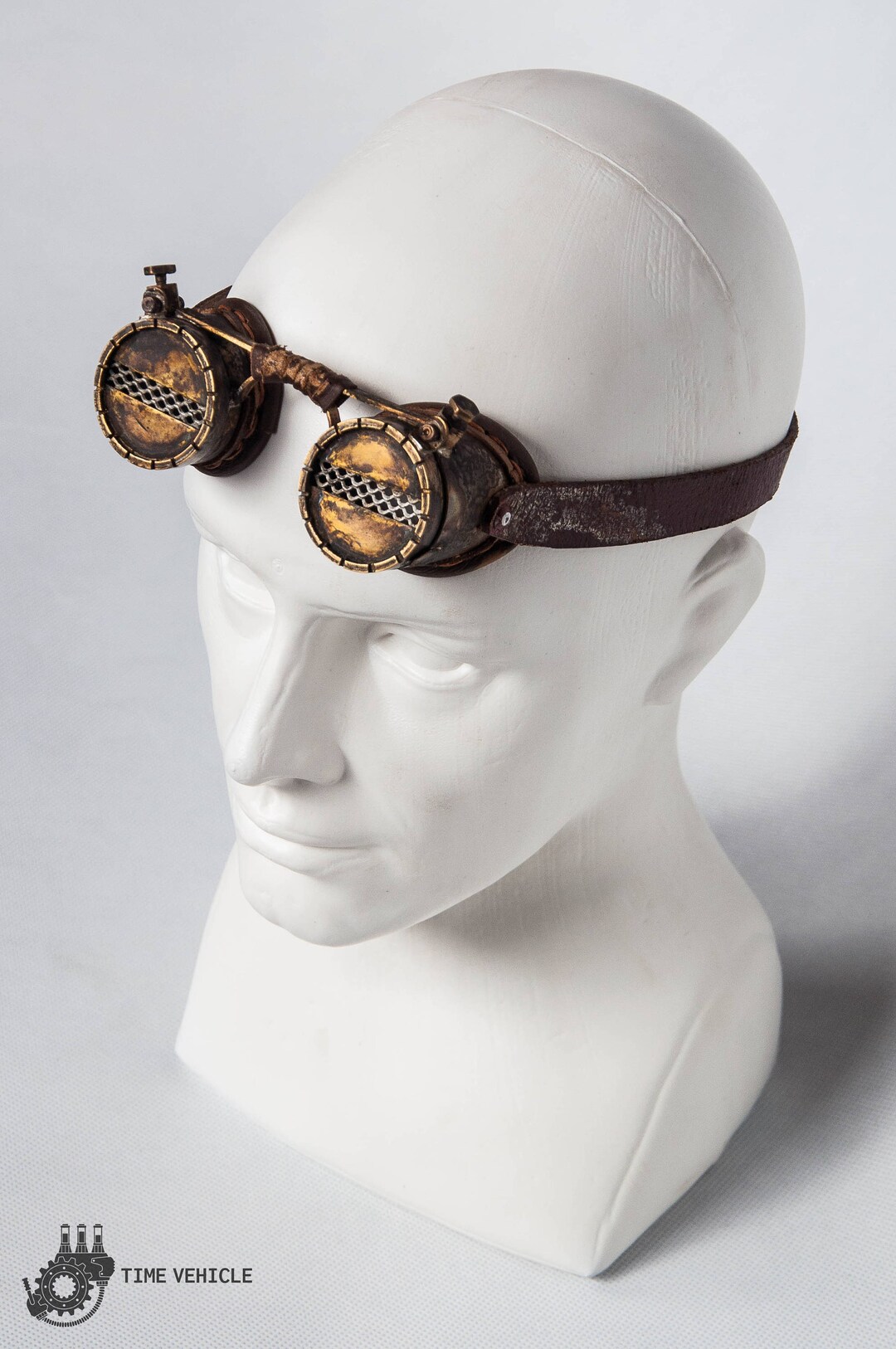 Cyberpunk Brass Goggles - Snow Goggles - Steampunk Eyewear - Double ...