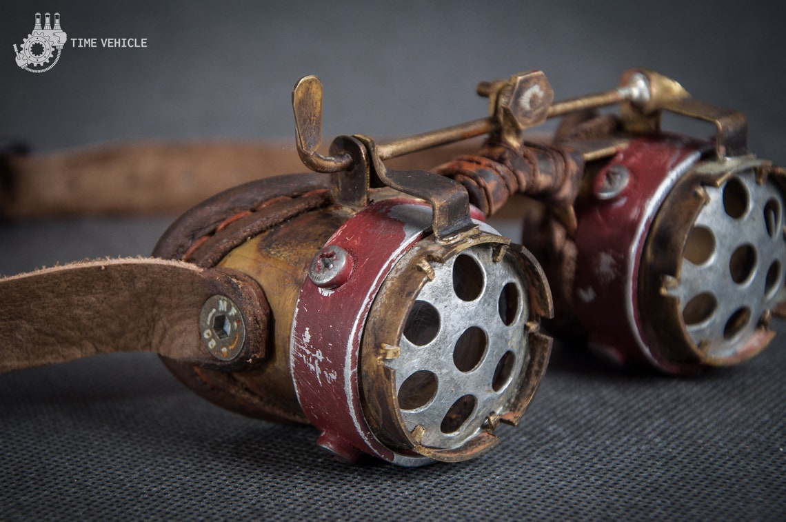 Flip up Goggles Post Apocalyptic Goggles LARP Engineer | Etsy