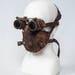 Dark Lenses Goggles - Brass Goggles - Burning Man Goggles - Mad Max ...