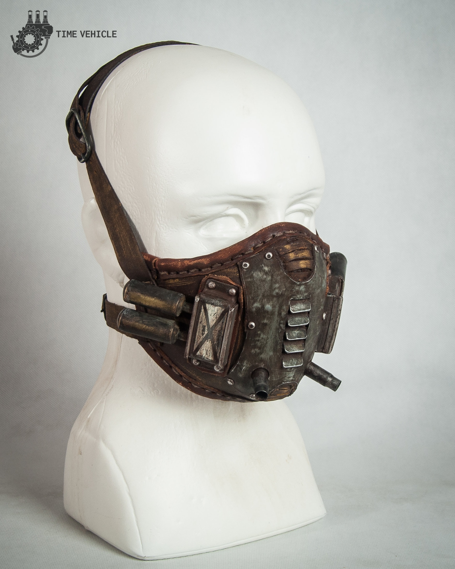 Fallout Mask LARP Leather Mask Biker Mask Post - Etsy
