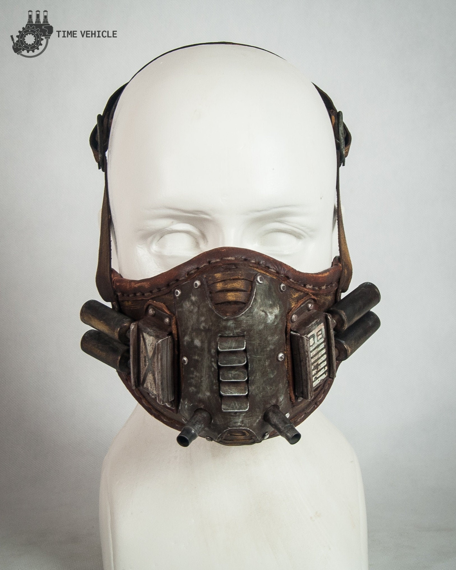 Fallout Mask LARP Leather Mask Biker Mask Post - Etsy