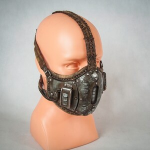 Steel Sci-fi Mask - Post-apocalyptic Mask - Leather Mask - Handcrafted ...