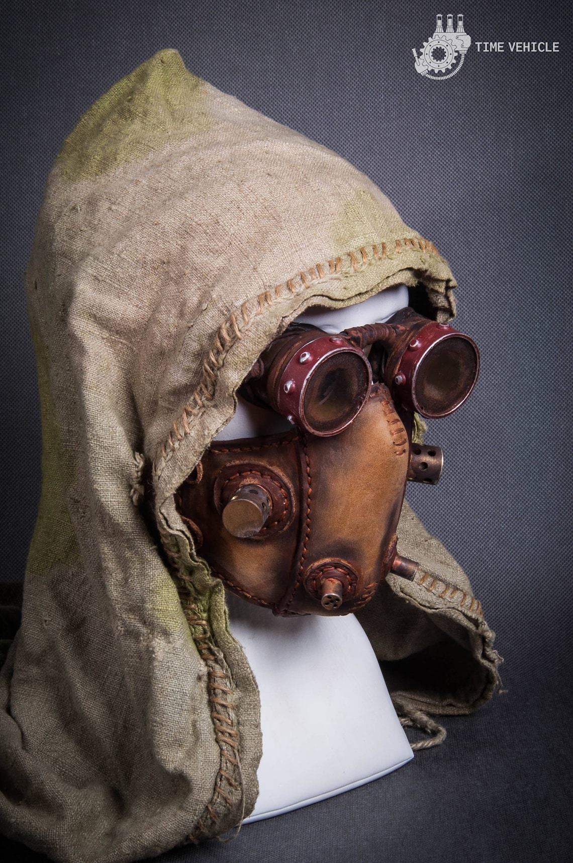 Leather Steampunk Mask Post Apocalyptic Mask Fallout Mask - Etsy