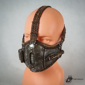 Steel Sci-fi Mask - Post-apocalyptic Mask - Leather Mask - Handcrafted ...