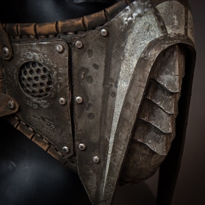 Leather & Steel Mask - Warlord Mask - Metal Dystopian Mask - Dieselpunk ...