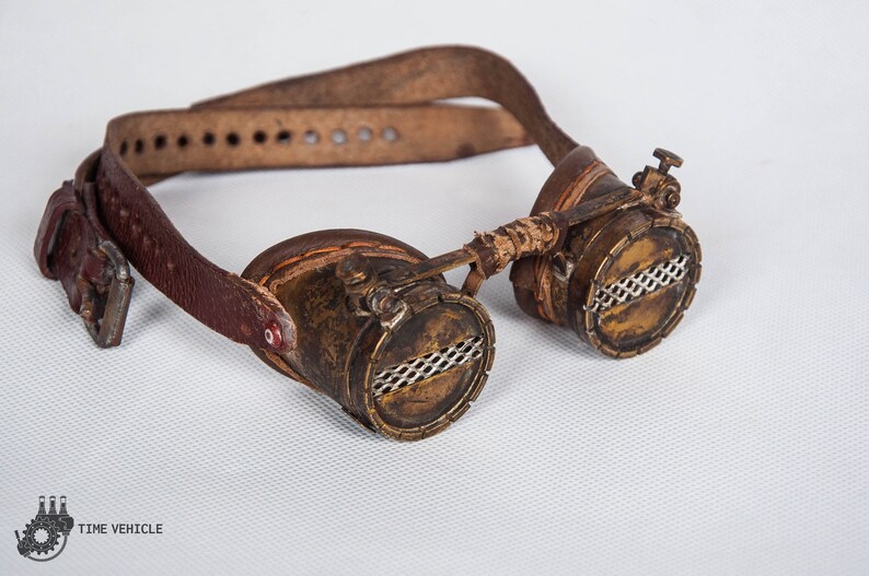 Cyberpunk Brass Goggles Snow Goggles Steampunk Eyewear | Etsy