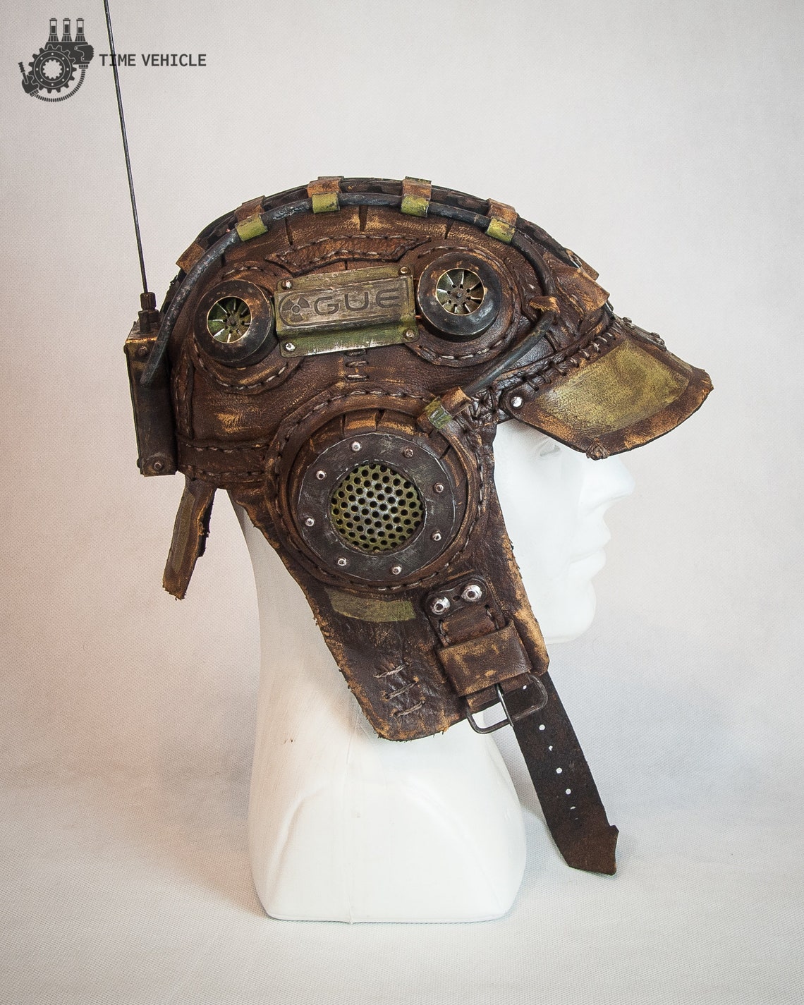Leather Headphone Helmet Post Apocalyptic Cap Aviator Cap - Etsy